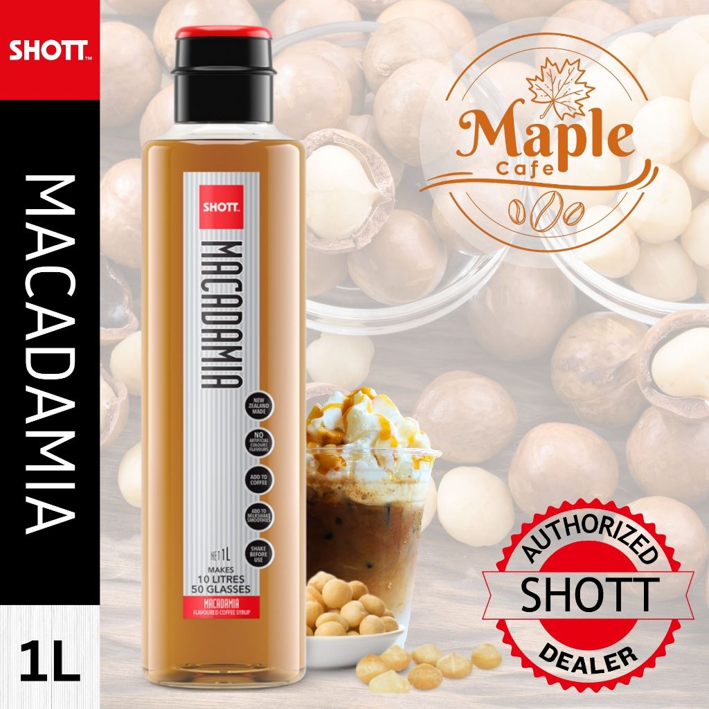 Shott Macadamia Syrup 1 Liter Beverages Flavoring | Shopee Philippines