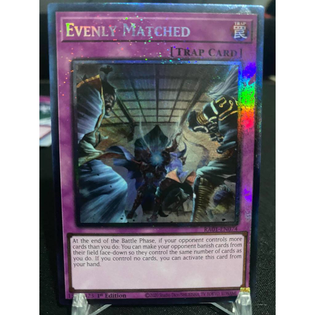Evenly Matched - RA01-EN074 - Prismatic Collector's Rare | Shopee ...