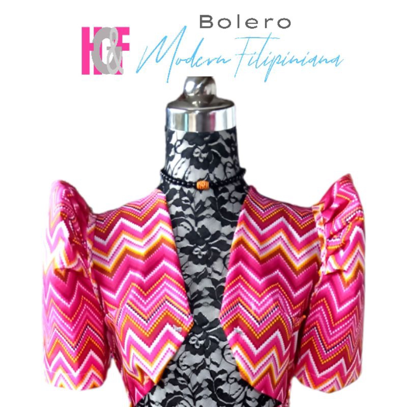 Modern Filipiniana - Ethnic Print BOLERO | Shopee Philippines