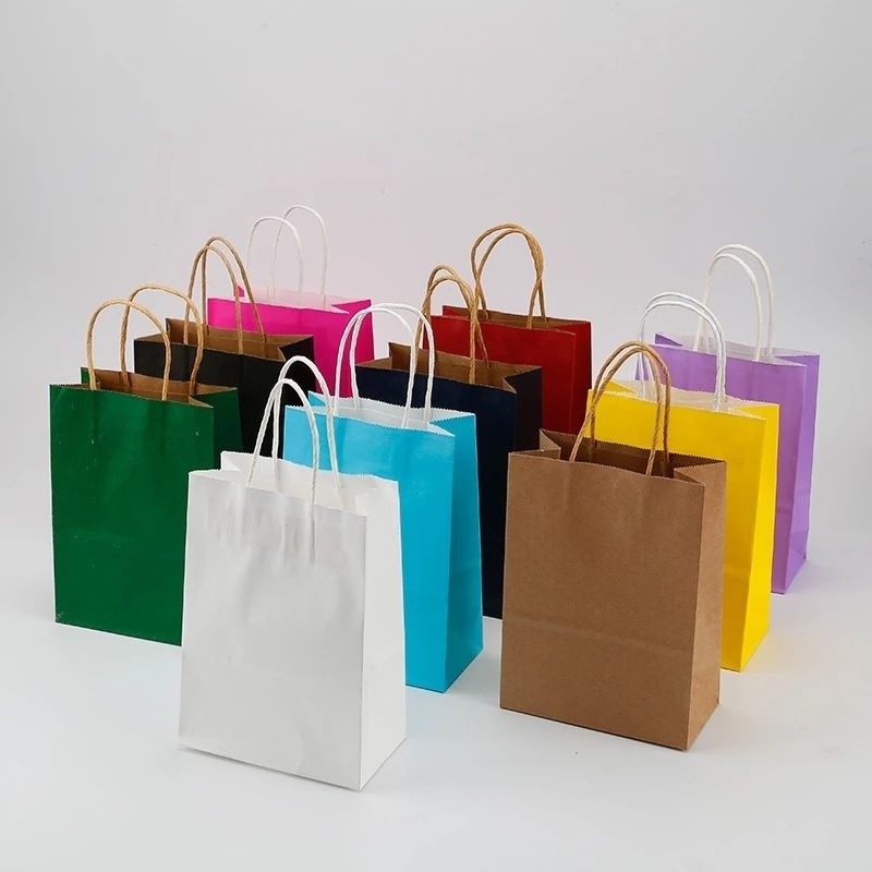 1dozen paper bag plain color (21x15x8cm) | Shopee Philippines