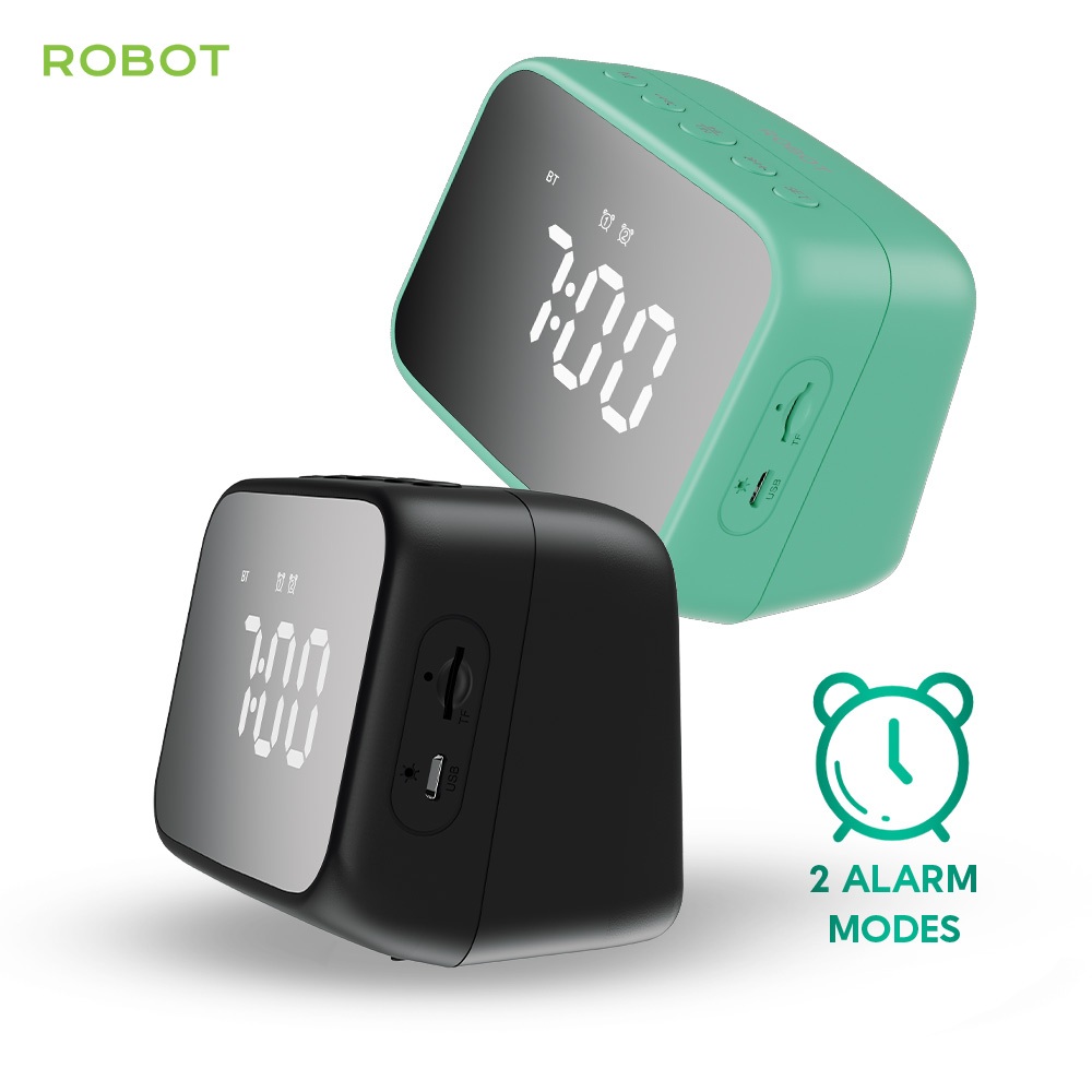 Robot Rb170 Bluetooth Wireless Portable Bluetooth Speaker Alarm Digital
