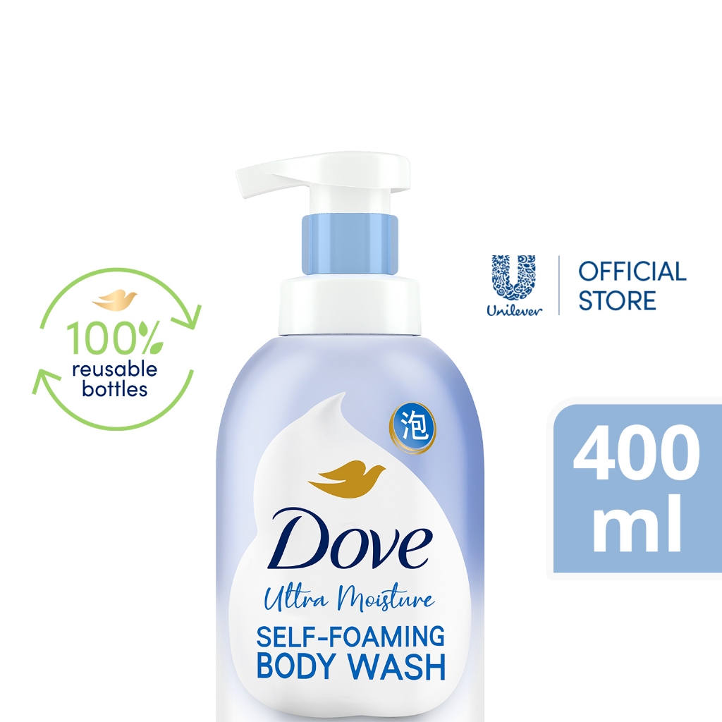 Dove Cloud Self-Foaming Body Wash Ultra Moisture with Triple Ceramides ...