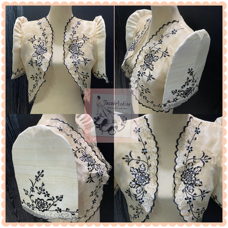 Filipiniana Bolero | embroidery design | Traditional Wear | Shopee ...