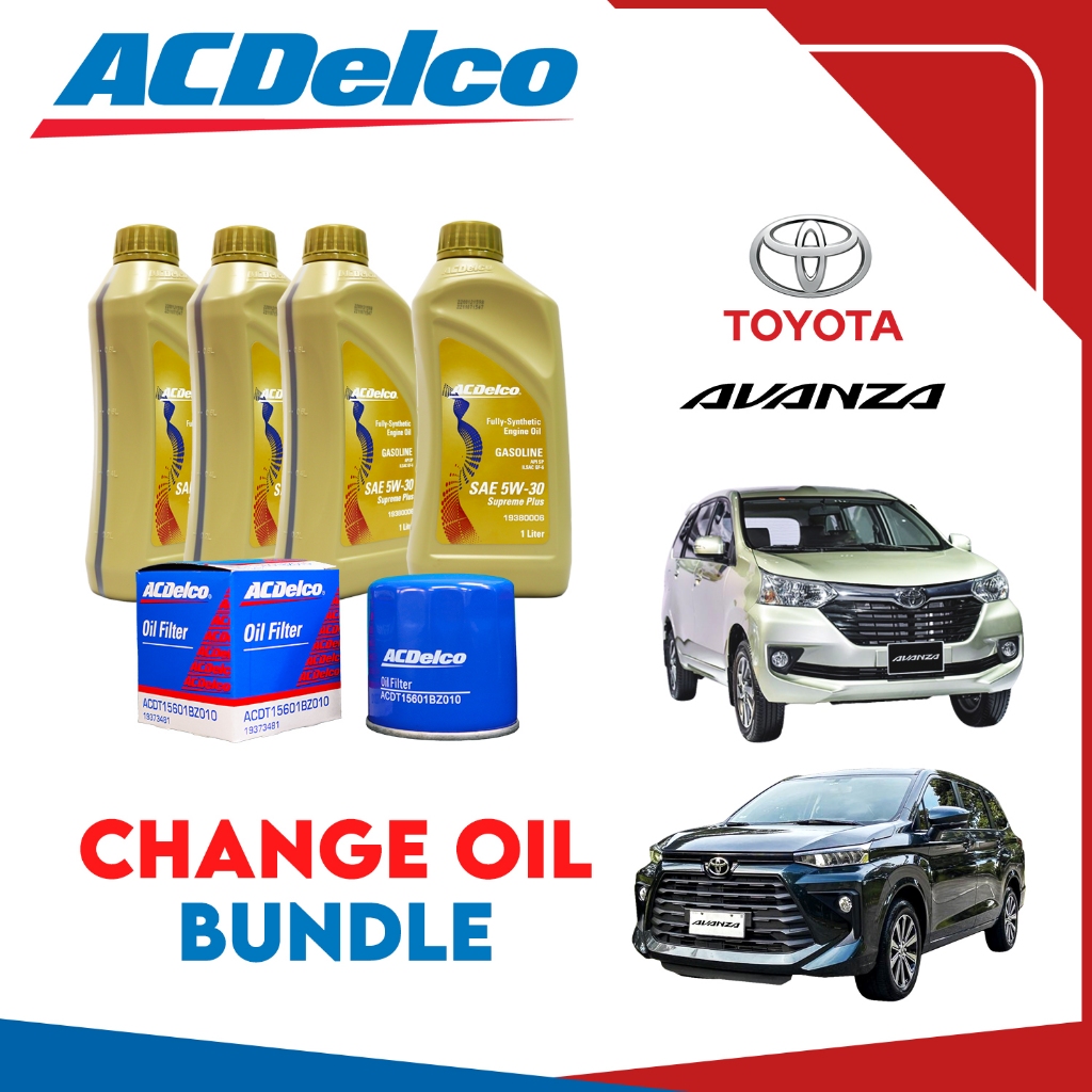 ACDelco Change Oil Bundle for Toyota Avanza 06-Present | Shopee Philippines