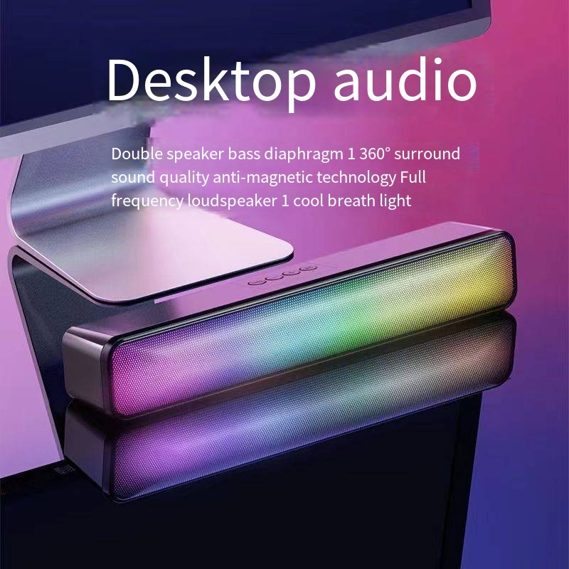 Desktop PC SoundBar Bluetooth USB Wired Computer Gaming Multimedia ...