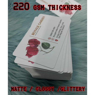 Calling Card / Business Card (Matte, Glossy, Transparent, Glittery ...