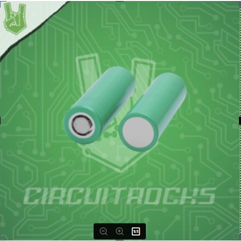 Circuitrocks Battery Rechargeable 3.7V 18650 For High Drain 2500mah ...