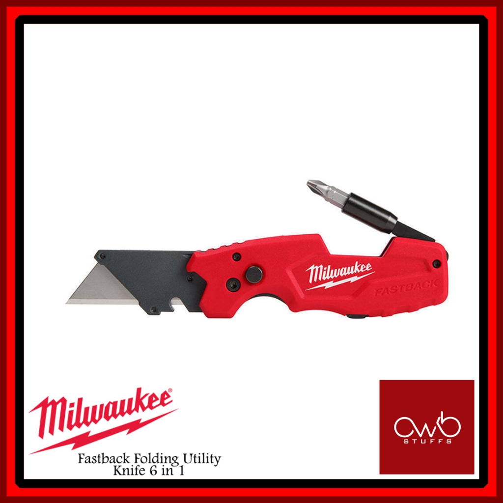 Milwaukee - Fastback Utility Blade Box Cutter Multitool w/ Screwdriver ...