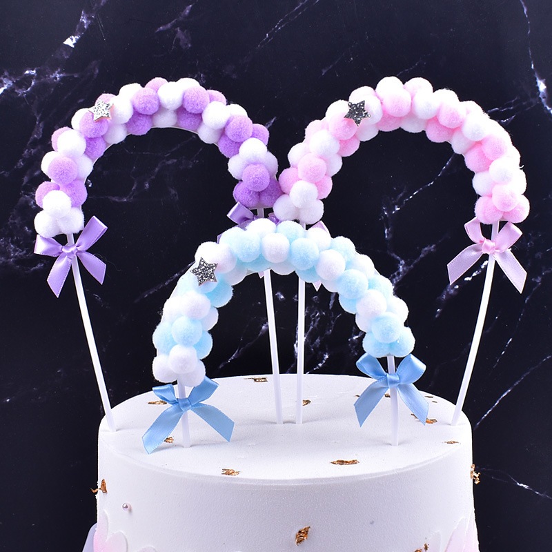 Fur Ball Arch Cake Decoration Topper Birthday Cake Topper #ASR887 ...