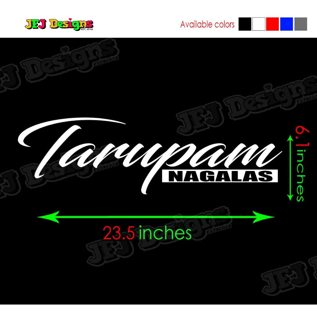 TARUPAM NAGALAS ilocano word 23.5x6 inches | Shopee Philippines