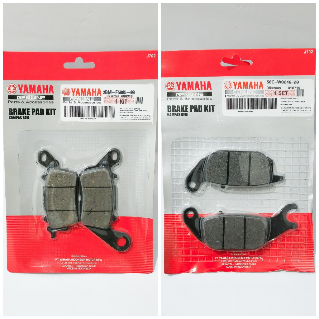 Yamaha Sniper 150/155 Motorcycle Brake Pads Set (Front and Rear ...