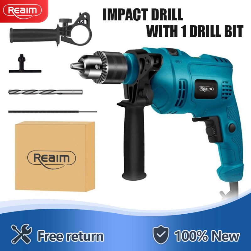 REAIM Impact Drill Original Variable Speed High Power Tool | Shopee ...