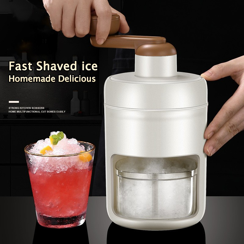 Ice Crusher Ice Shaver Hand Crank Manual Ice Breaker Portable Ice ...