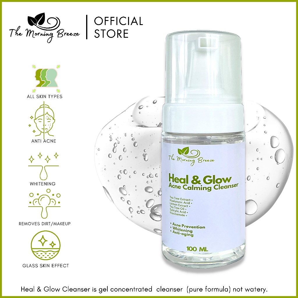 Heal & Glow Acne Calming Cleanser - Anti-Acne Cleanser - The Morning ...