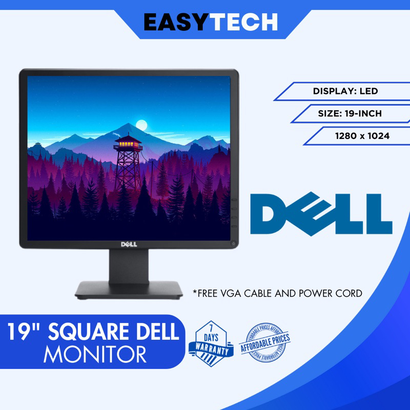 EASYTECH | MTR05-19CA 19" Square Dell LED Monitor Black (USED ...