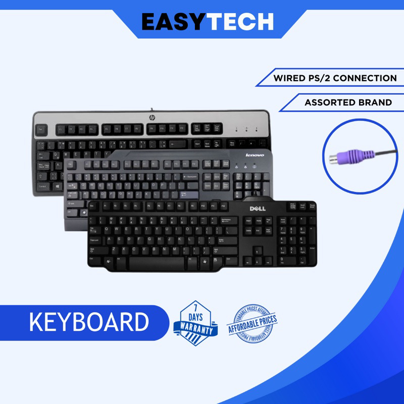 EASYTECH | Used Original Heavy Duty Keyboard PS/2 (Assorted Brands ...