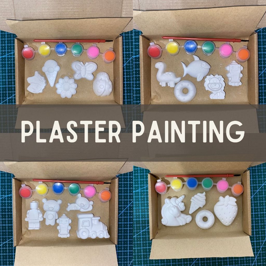Plaster Painting Set for Kids Birthday Souvenir| FREE Layout and ...