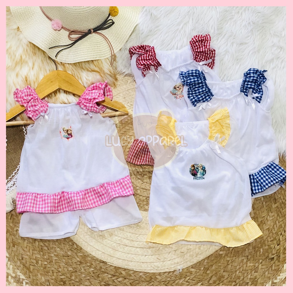 Baby & Infant Plaid Sabrina Sando & Short Terno for GIRLS 0-6 MONTHS ...