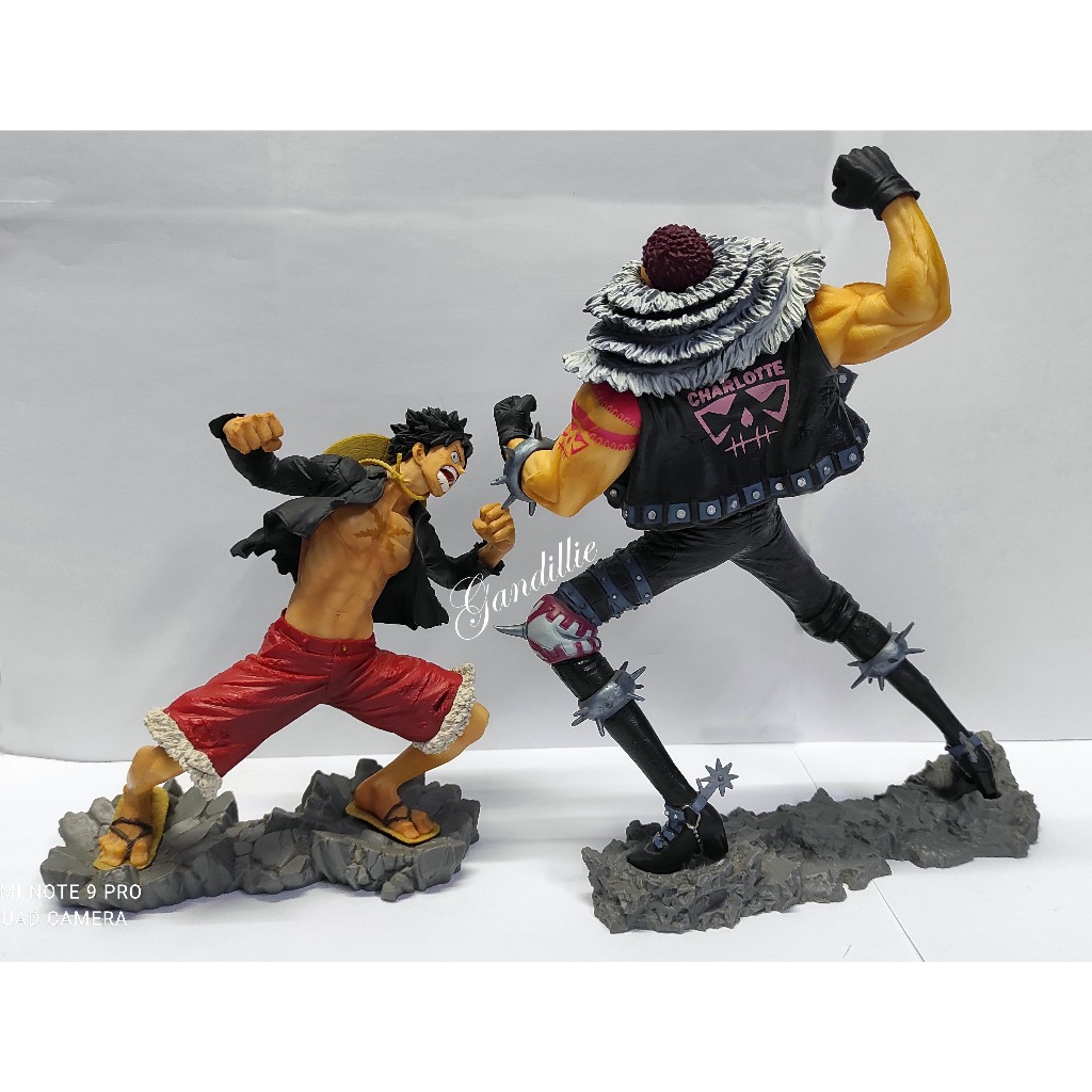 One Piece IK LUFFY AND CHARLOTTE KATAKURI BATTLE AUTHENTIC LOOSE Figure ...