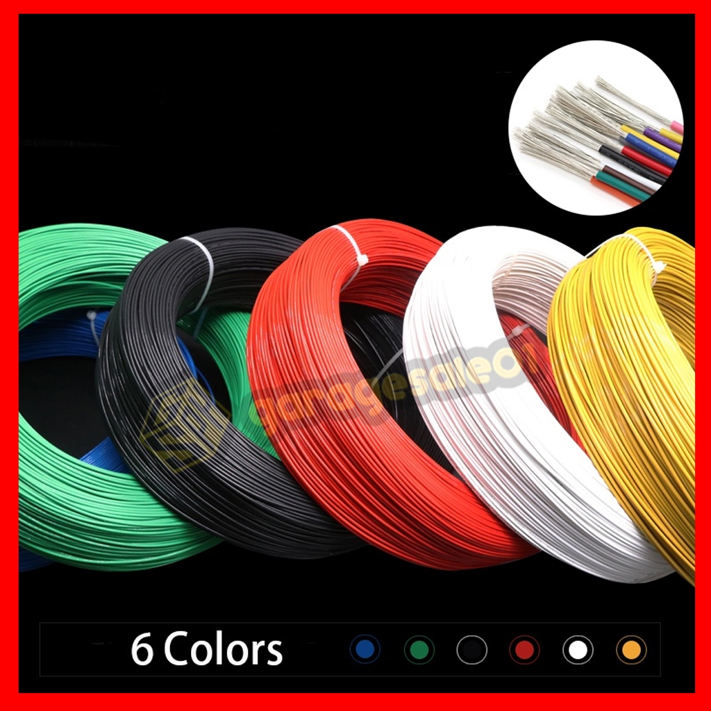 (1 METER) 24AWG/22AWG Wire Single Core Stranded Tinned Copper Cable For ...