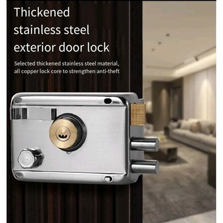STAINLESS Exterior Door Lock Security Gate Lock Main Door Lock Strong Security Lock (Price 1Set ...