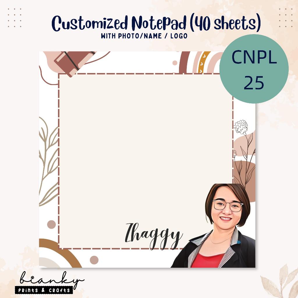 Customized Notepad Memo Pad (40sheets) | Shopee Philippines