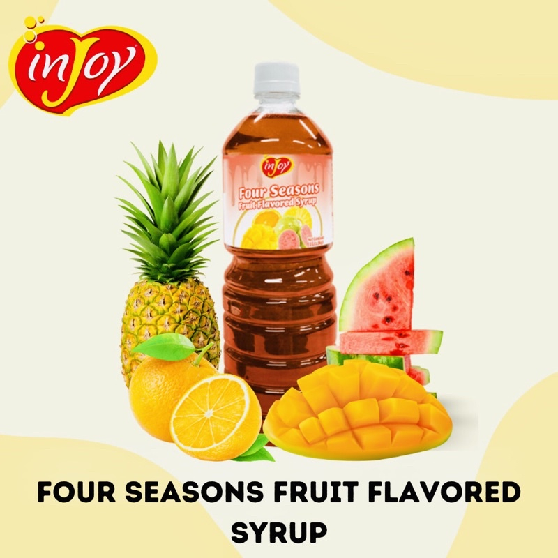 INJOY FOUR SEASONS FRUIT FLAVORED SYRUP (1L) | Shopee Philippines