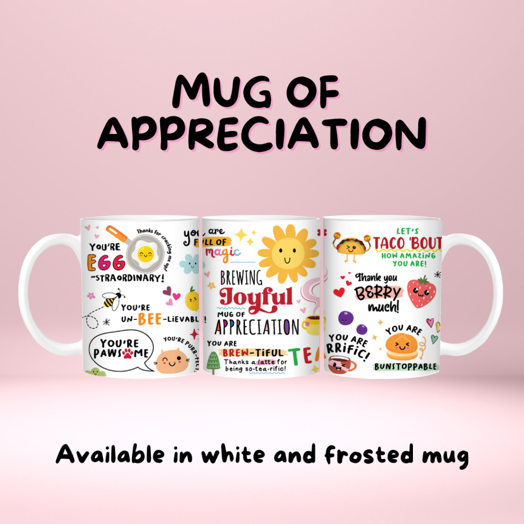 MUG OF APPRECIATION | Self Love Mug, Affirmation Mug, Positivity Mug ...