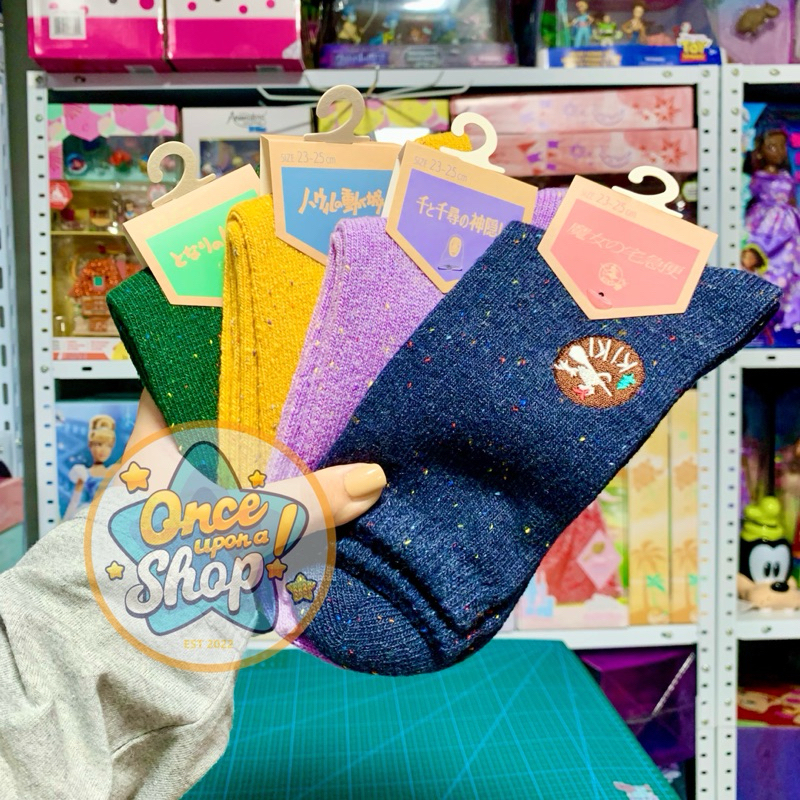 STUDIO GHIBLI HIGH CUT EMBROIDERED SOCKS 23-25cm (EACH SOLD SEPARATELY ...