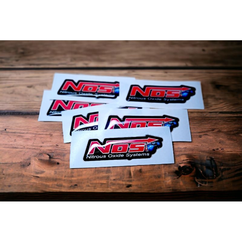 NOS 3D STICKER | 2inches 3D EMBOSSED VINYL STICKER | Shopee Philippines