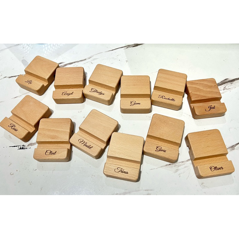 Personalized Wooden Cellphone Stand Tablet Ipad Stand Free Name Engrave ...