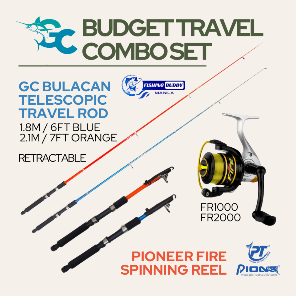 Budget Travel Combo Set for Beginners GoodCatch Bulacan Telescopic Rod ...