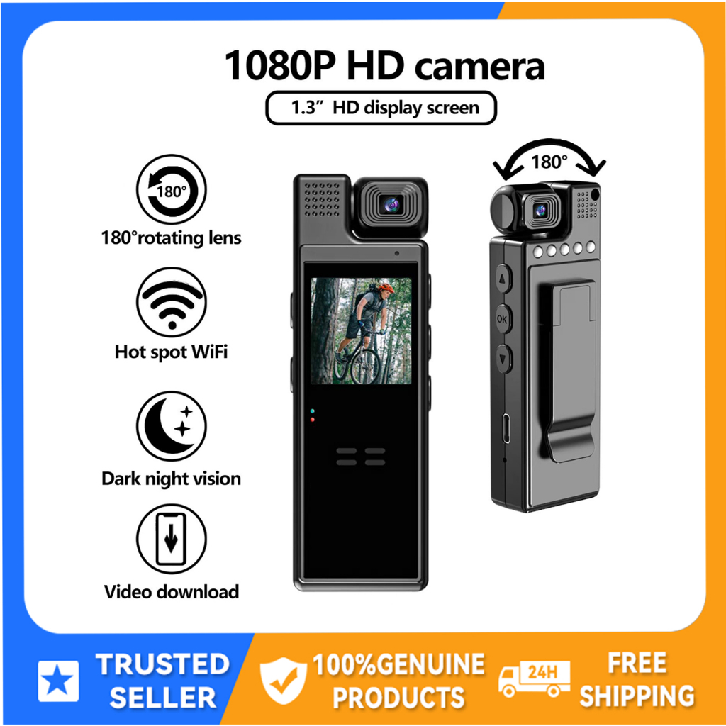 Mini Camera Body Cam Night Vision HD 1080P Micro Camera Surveillance ...