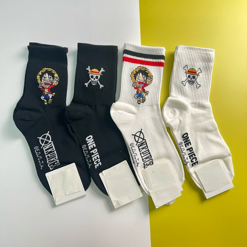 Korean Socks - One Piece Luffy Skull Socks - Iconic Socks | Shopee ...