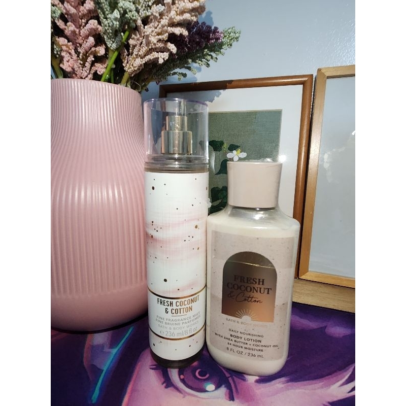 Fresh Coconut & Cotton | Fragrance Mist | Bath & Body Works | Shopee ...