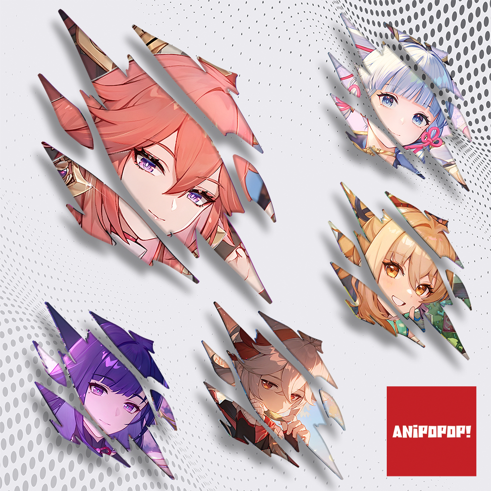 [FREE GIFT!] Genshin Impact Inazuma Waterproof Scratch Anime Stickers ...