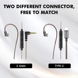 Popcorn IEM Upgraded Memory EAR-HOOKS 2 Pin 0.75mm Connector 3.5mm&Type ...