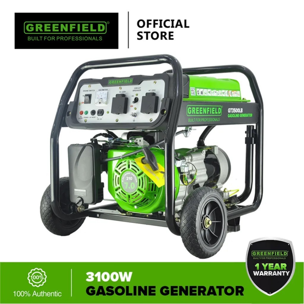 Greenfield Gasoline Generator 3.1KVA AVR 212CC | Shopee Philippines