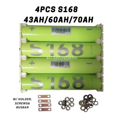 4PCS Lifepo4 3.2v S168 43ah 60ah 70ah Rechargeable Battery Cell with ...