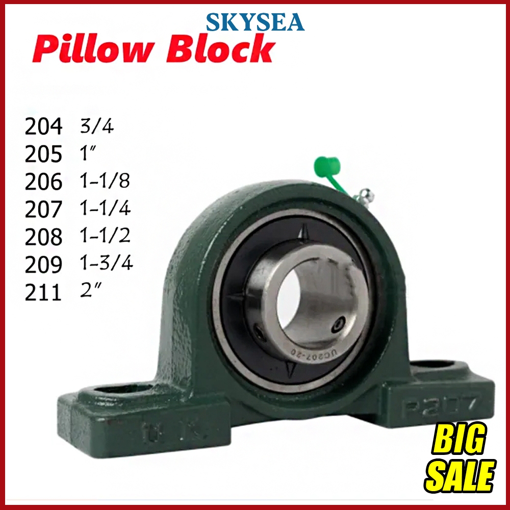 Pillow Block Bearing with Wrench UCP-205 UCP-207 (Per Piece) | Shopee ...