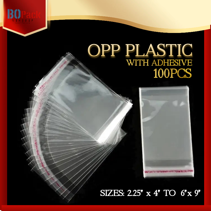 100PCS Opp Plastic Bag Clear Resealable Self Adhesive(for Mask, Cards, Liptints,stickers,etc ...