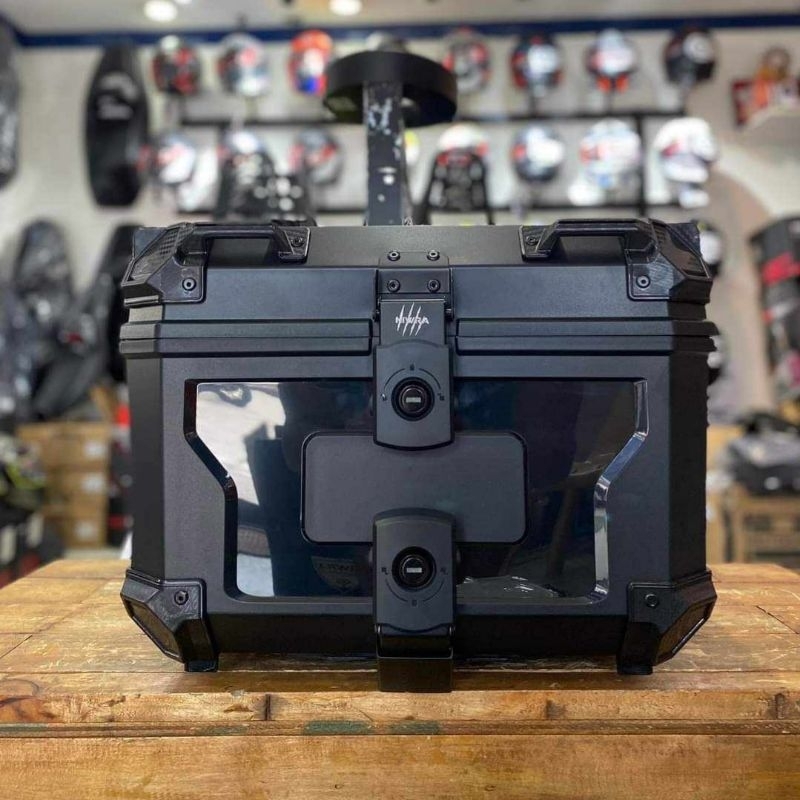NIWRA 45L F2 Raptor ABS HARD PLASTIC 45L Alloy Top Box Universal w Back ...