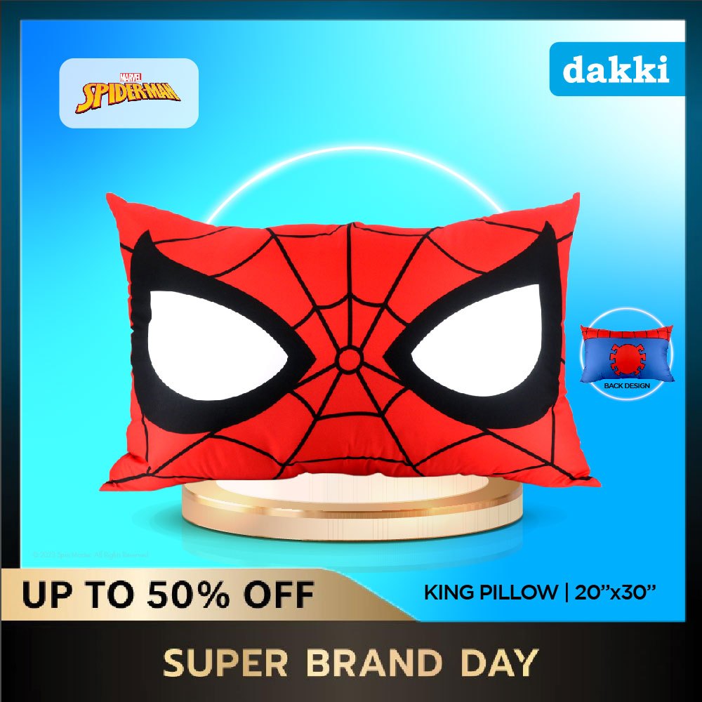 Dakki 20" x 30" Spidey Icon King Pillow | Shopee Philippines