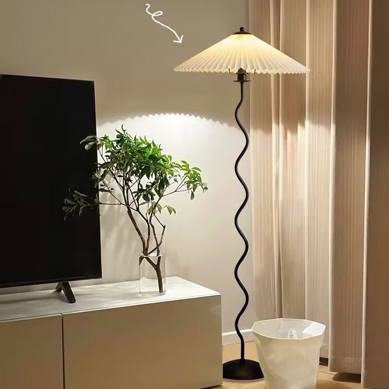 LED corner light Nordic light atmosphere floor lamp Tri color selector ...