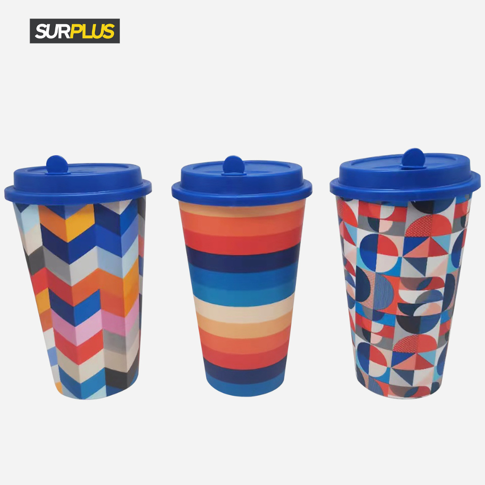 Surplus Reusable Cup With Lid 3 Pieces | Shopee Philippines