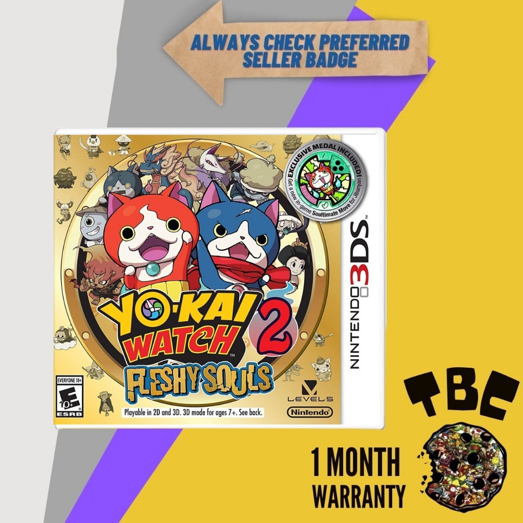Yokai Watch YO-KAI WATCH 2: Fleshy Souls - Nintendo 3DS [US] | Shopee Philippines