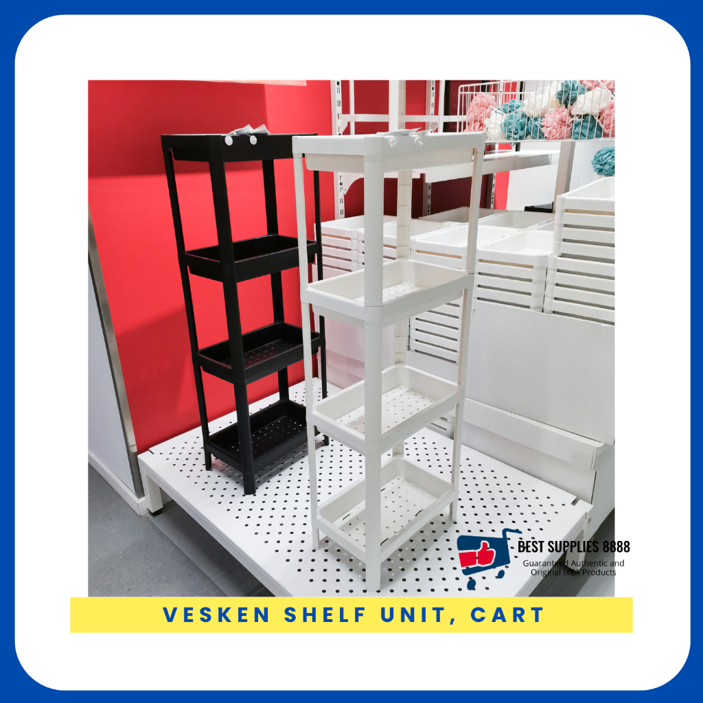 BestSupplies Authentic VESKEN Shelf unit, corner, room organizer, cart ...