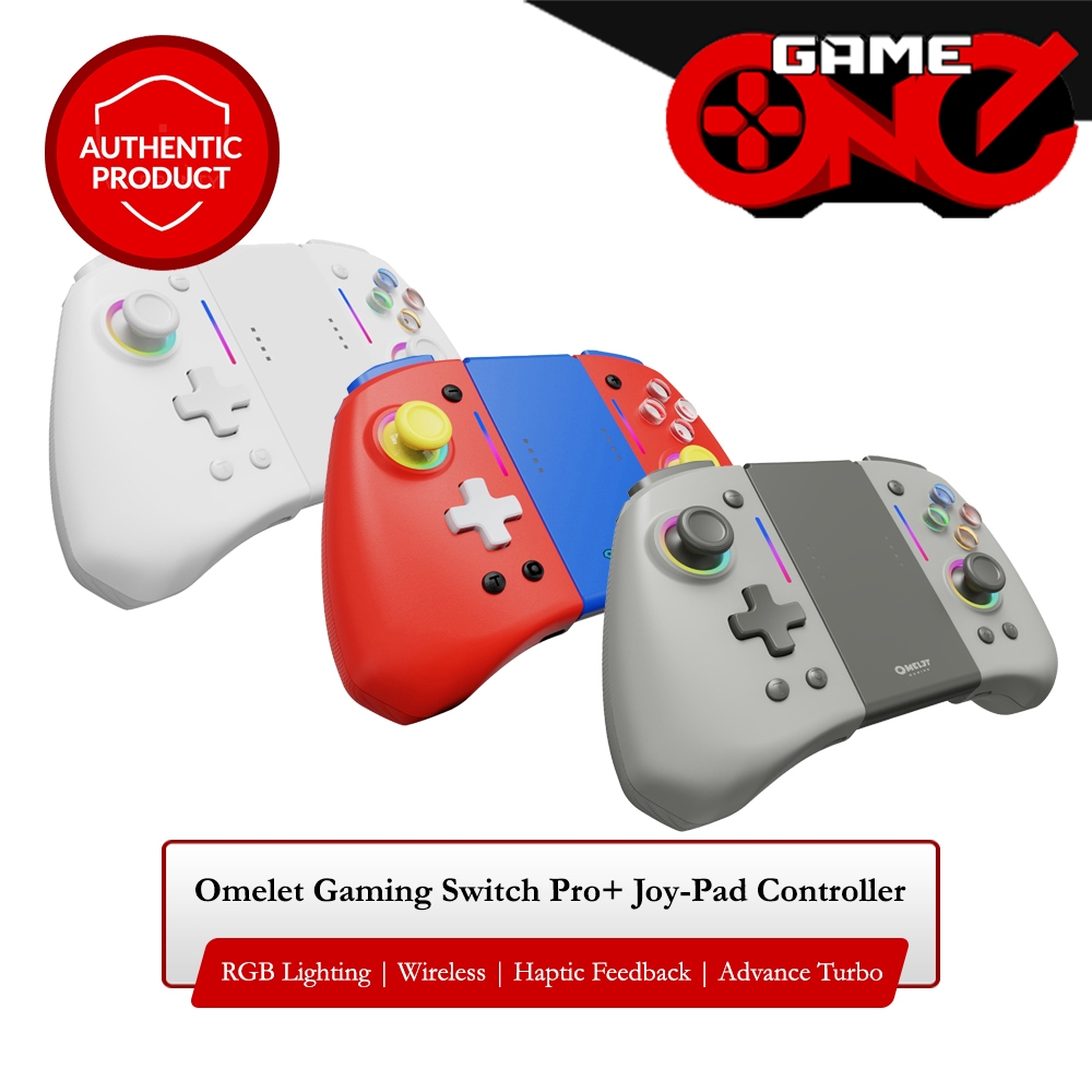 Omelet Gaming Switch Pro+ Joy-Pad Controller (Retro Moon, Red Jumper, Snow White) | Shopee ...