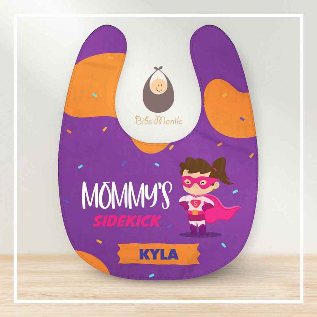 Bibs Manila Mommy's Sidekick Personalized Baby Bib | Shopee Philippines