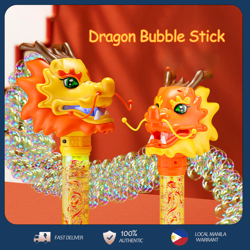 Dancing Dragon Bubble Wand Children's Toy Fully Automatic Luminous Year ...